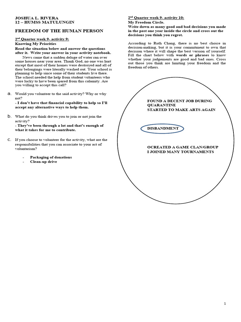 2ndquarter PHILOmodule 4 Joshua | PDF | Cognition