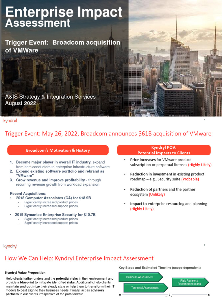 Broadcom-VMware Impact Assessment Overview | PDF Broadcom-VMware Impact Assessment Overview | PDF
