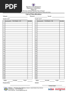 Classroom Inventory Template | PDF | Classroom | Computing