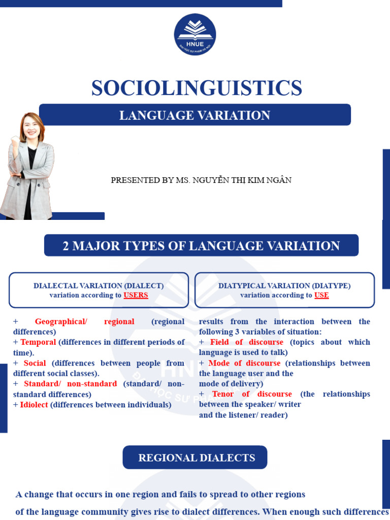 Sociolinguistics - W3 | PDF