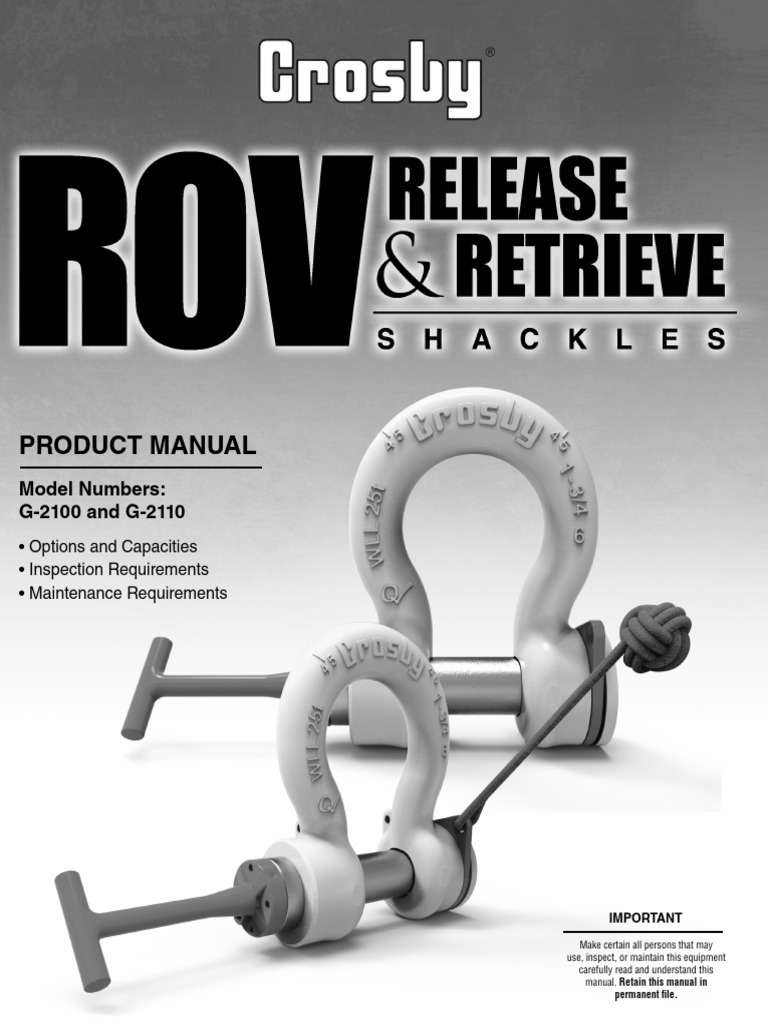 ROV Manual | PDF | Screw | Force