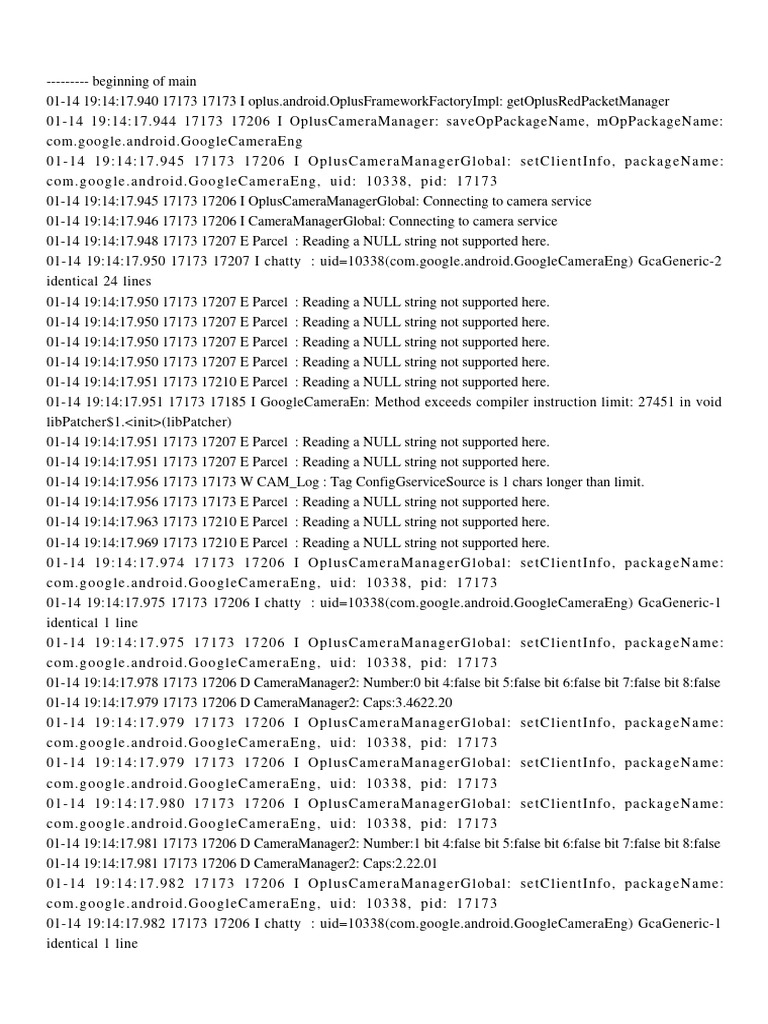 Log Cat 1705234457894 | PDF | Computer Programming | Software Engineering