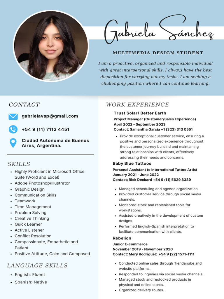 CV GabrielaSanchez Sep2023en | Download Free PDF | Human Communication | Cognitive Science