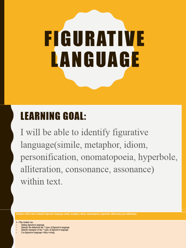 Figurative Language | PDF | Metaphor | Poetic Devices