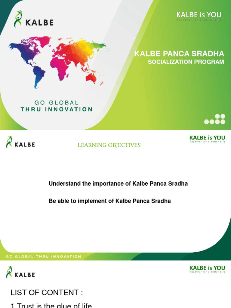 Kalbe Panca Sradha New Template | PDF