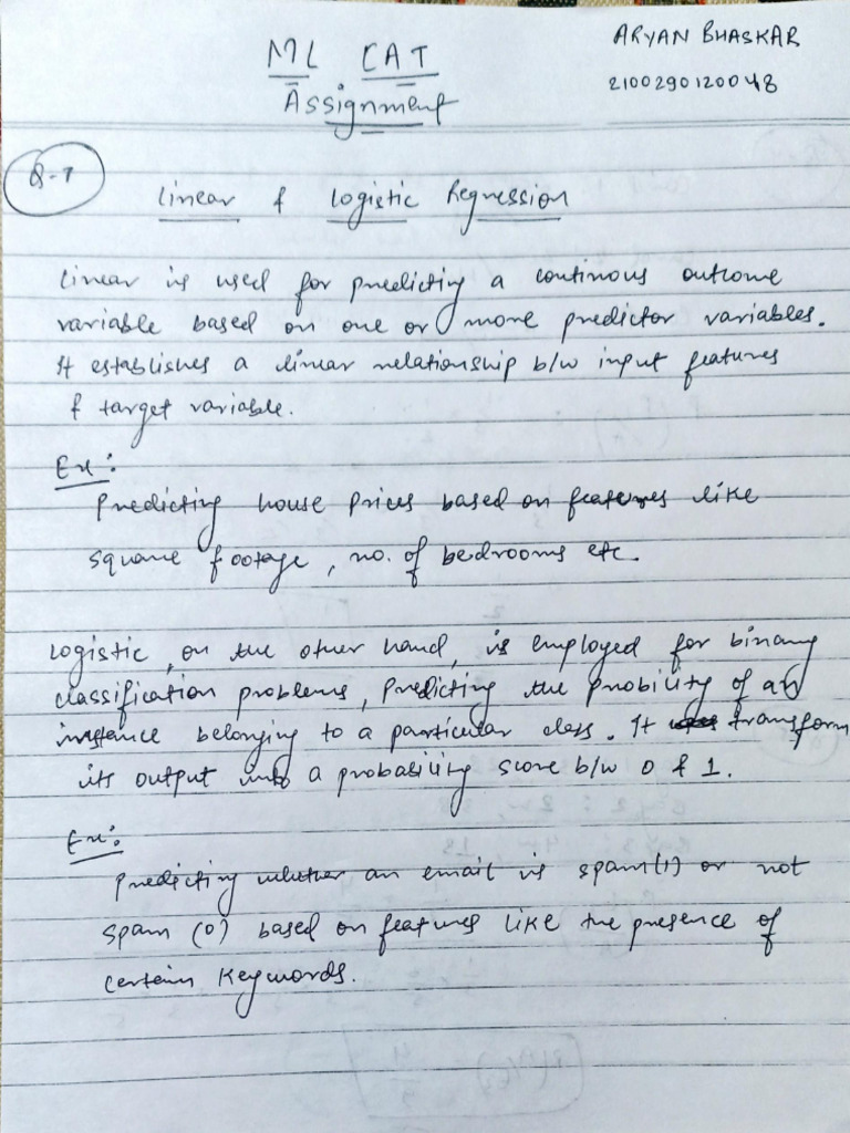 ML CAT Assignment | PDF ML CAT Assignment | PDF