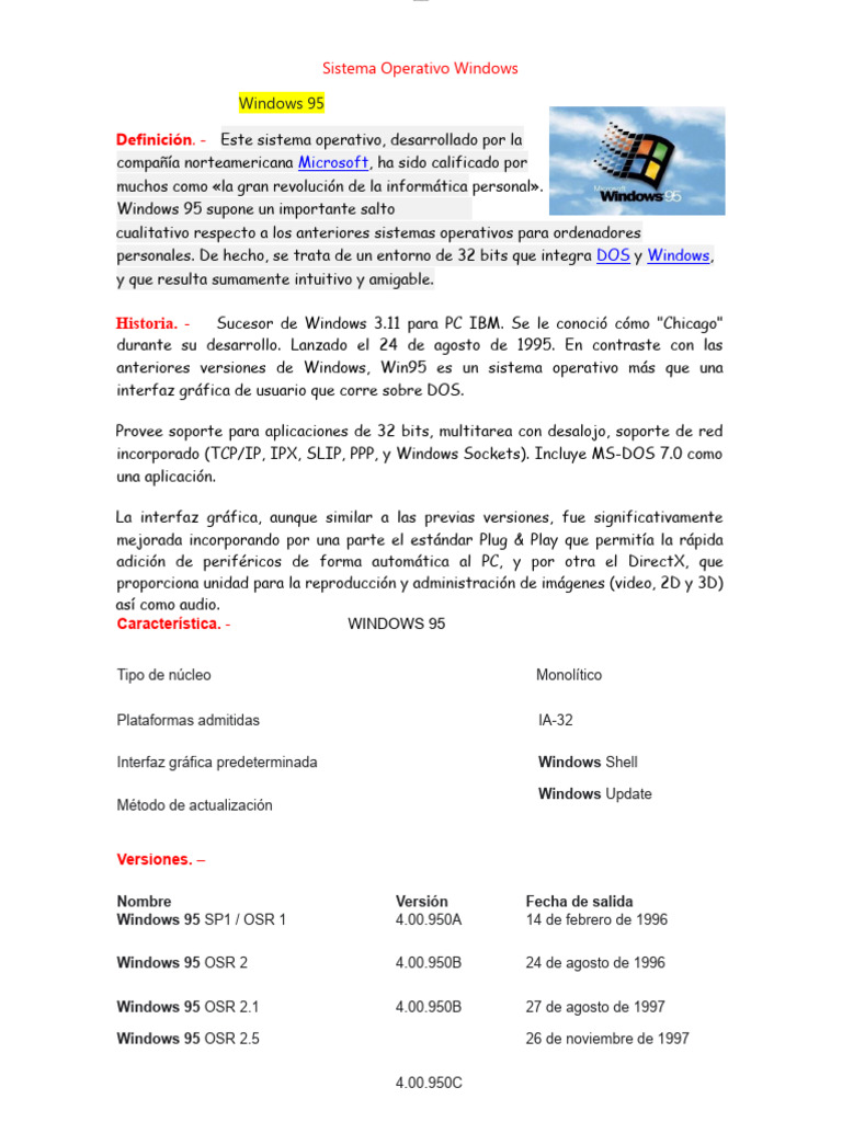 Sistema Operativo | PDF | Windows 2000 | Microsoft Windows