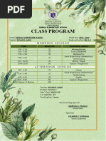 Sample-ILE Class Program | PDF | Learning | Behavior Modification