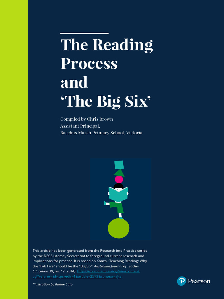Understanding the Big Six in Reading | PDF | Reading Comprehension ...