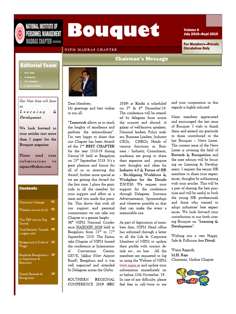 NIPM Newsletter 2019 2 | PDF | Motivation | Motivational