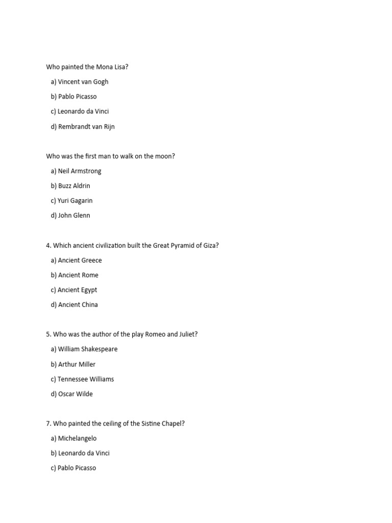 History Questions | PDF