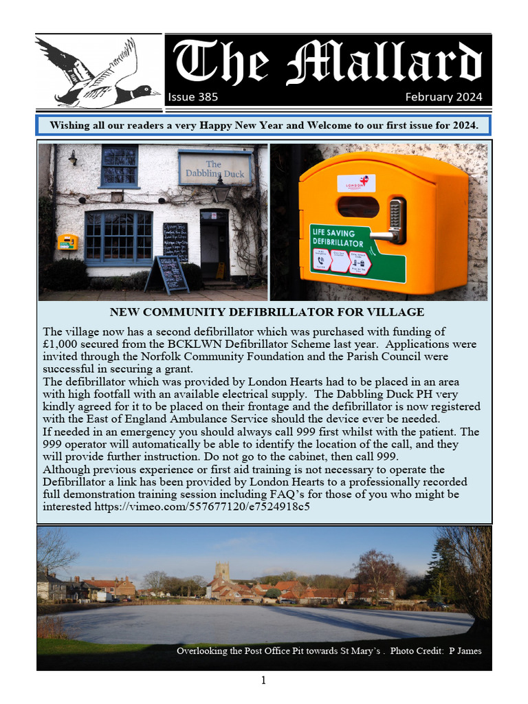 "THE MALLARD" February 2024 | PDF | Samuel