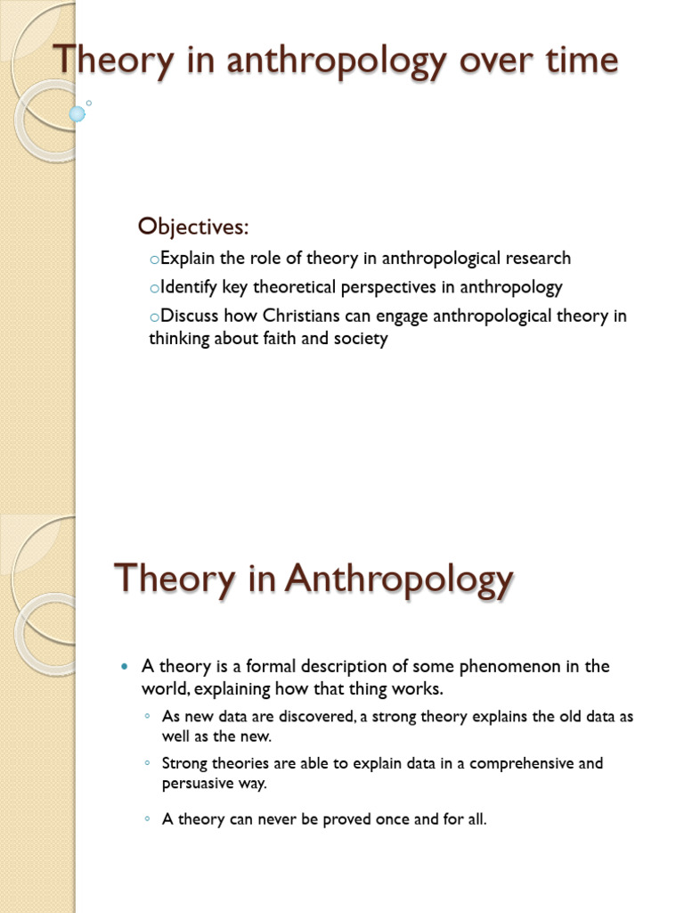 Key Theories in Anthropology Explained | PDF | Anthropology | Theory