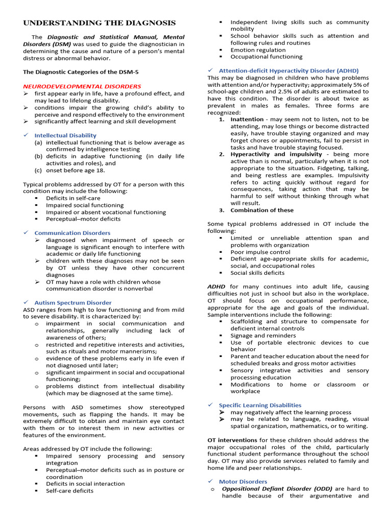 Understanding The DSM V | PDF | Mania | Bipolar Disorder