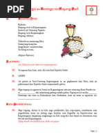 (Tagalog) Mass Guide | PDF