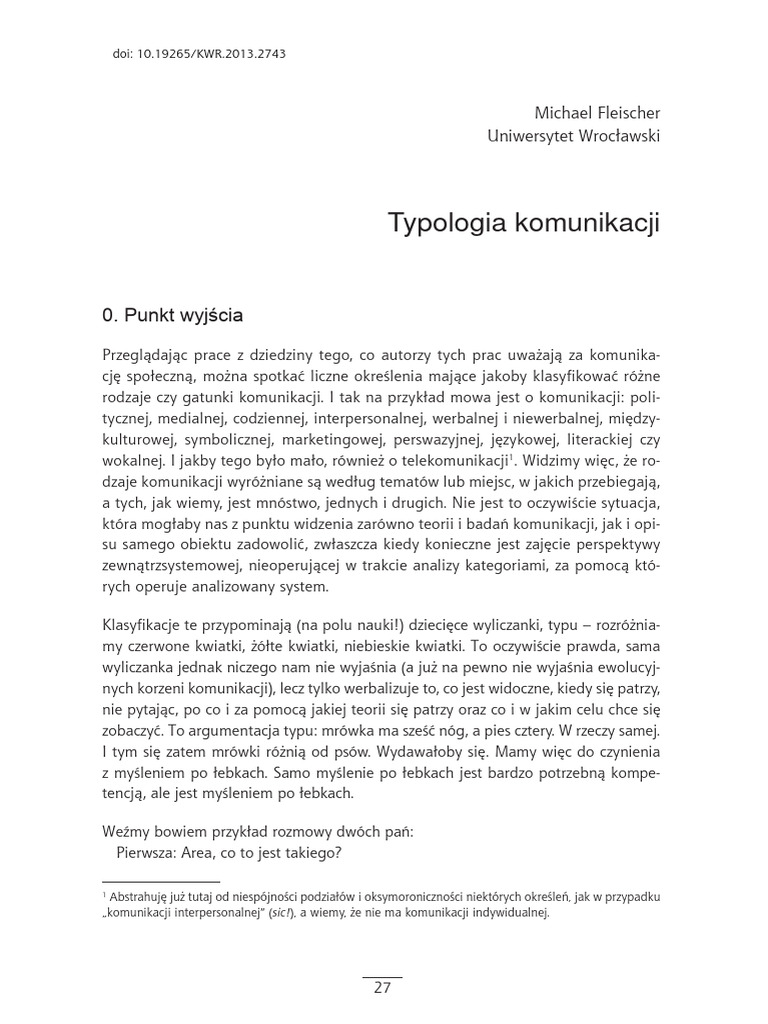 Fleischer Typologia | PDF