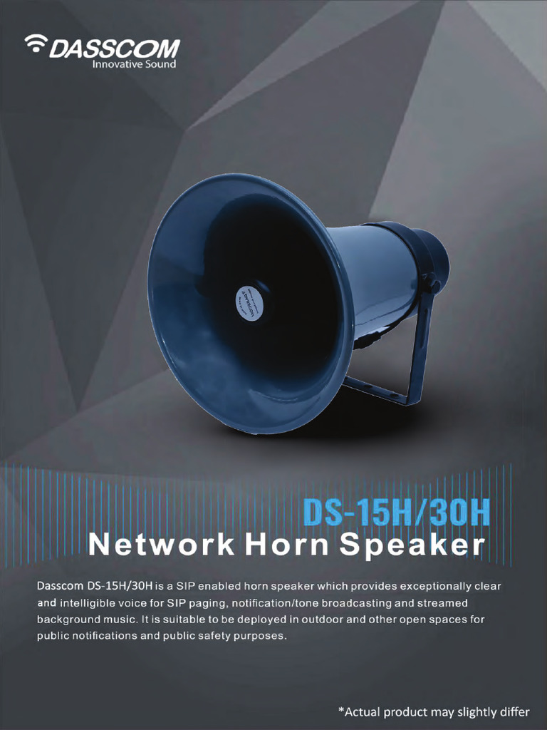 Dasscom Horn Speaker | PDF