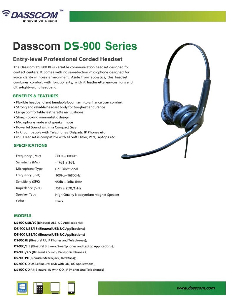 Dasscom DS-900 Series | PDF