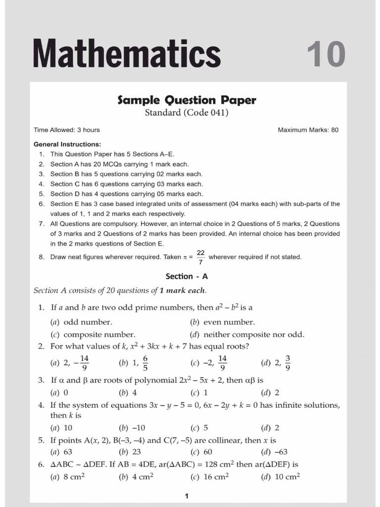 Sample Paper | PDF