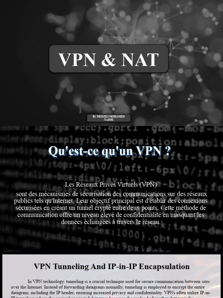 VPN - NAT (Medjili Mouhamed Naime) | PDF | Computer Network | Virtual Private Network