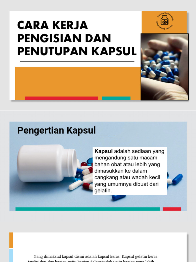 Cara Pengisian Dan Penutupan Kapsul | PDF | Kesehatan Holistik