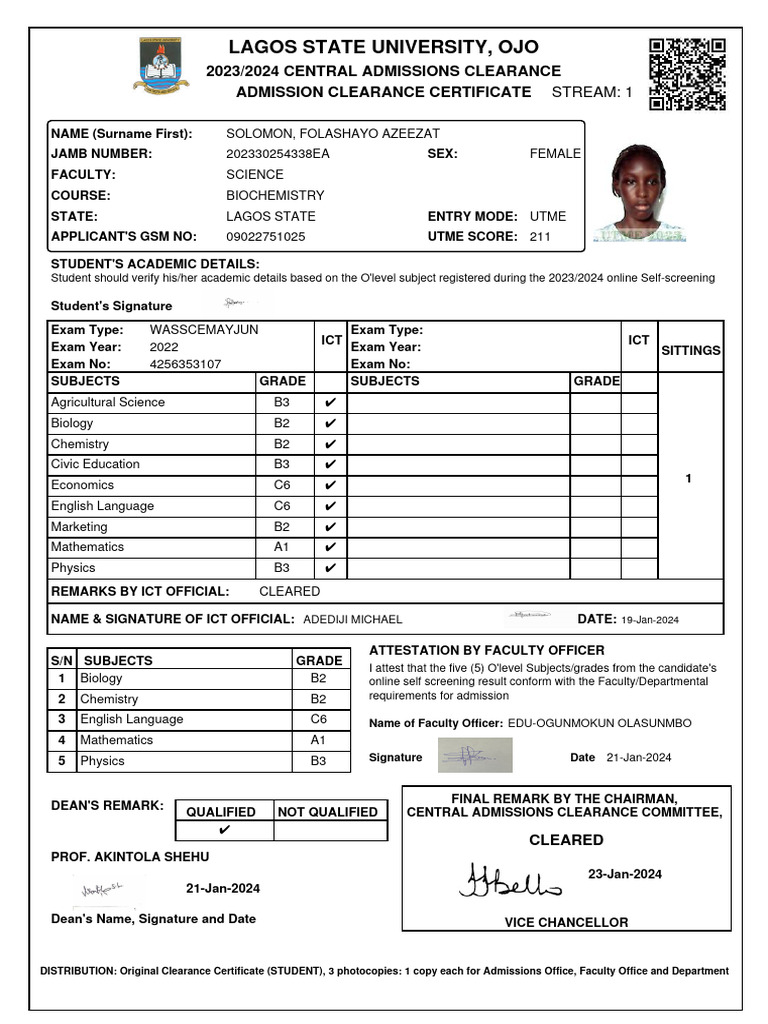 202330254338EA | PDF | University And College Admission | Qualifications