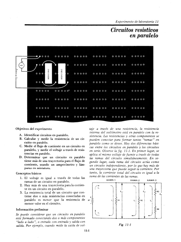 11 Circuitos Resistivos en Paralelo | PDF