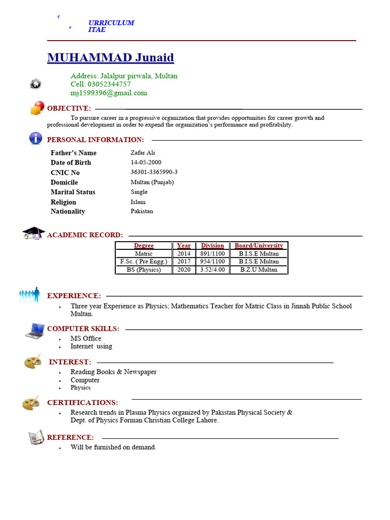 Muhammad Junaid | PDF
