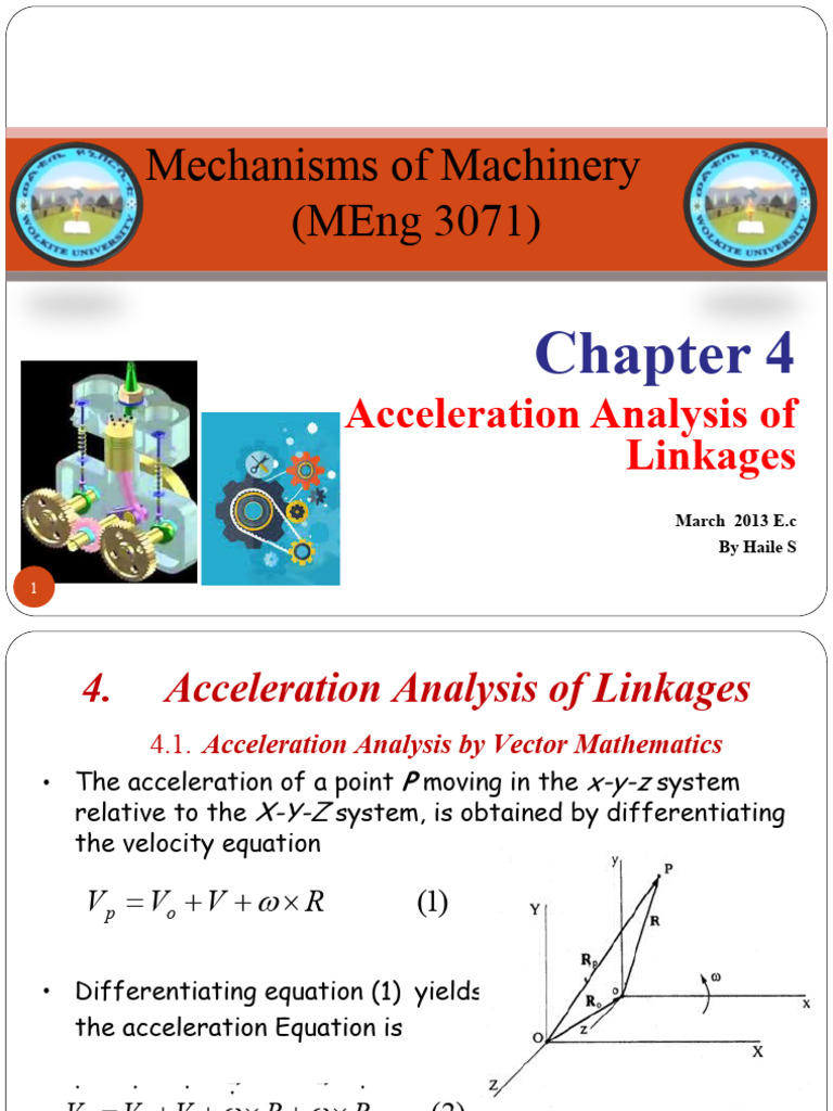 Acceleration Analysis of Linkages | PDF | Acceleration | Space