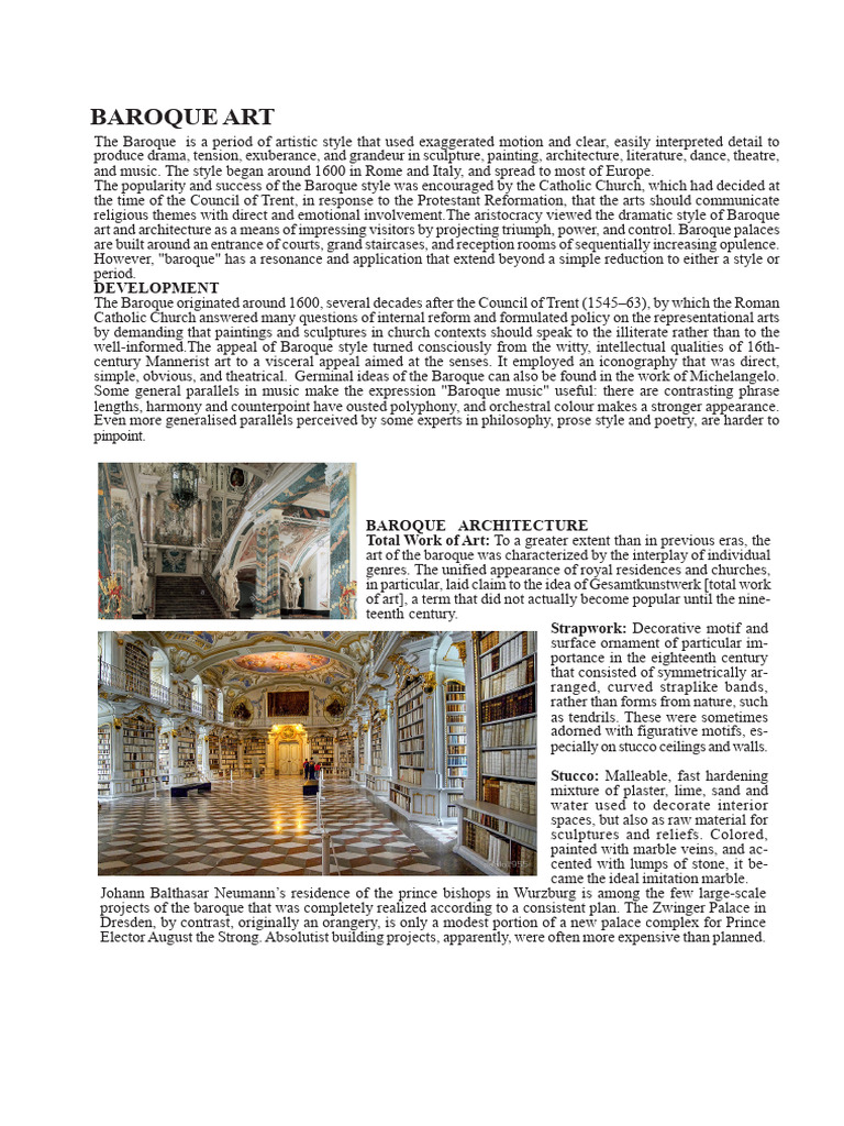 Baroque & Rococo | PDF | Baroque