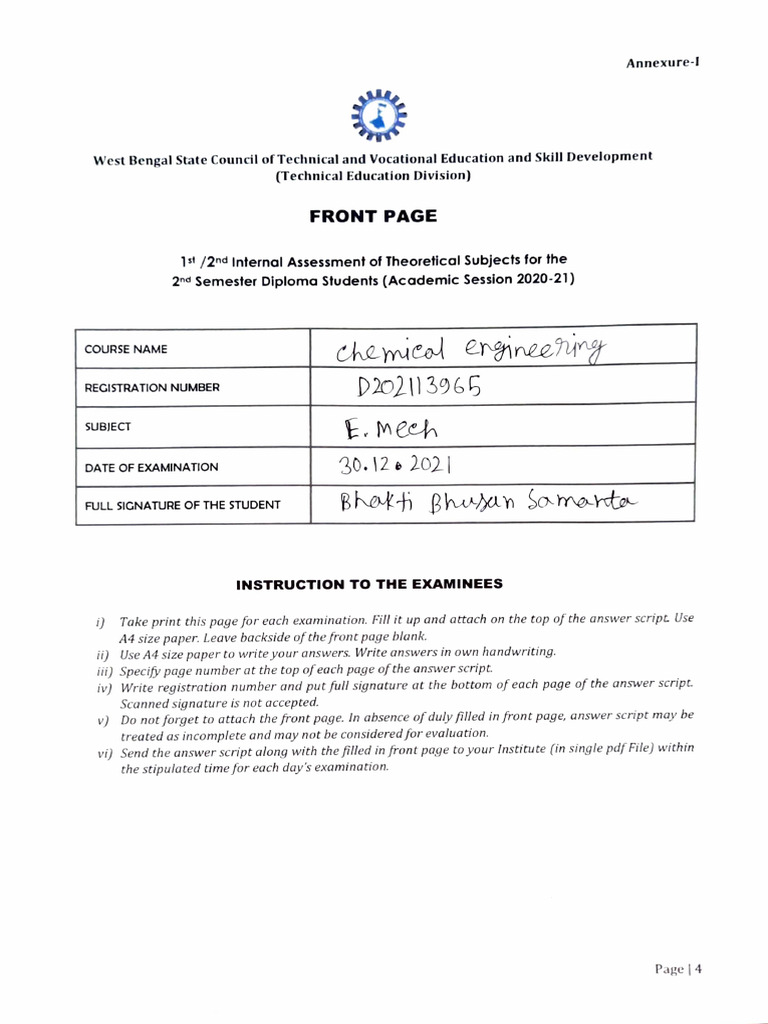 33 Bhakti Bhusan Samanta Che E MECH | PDF