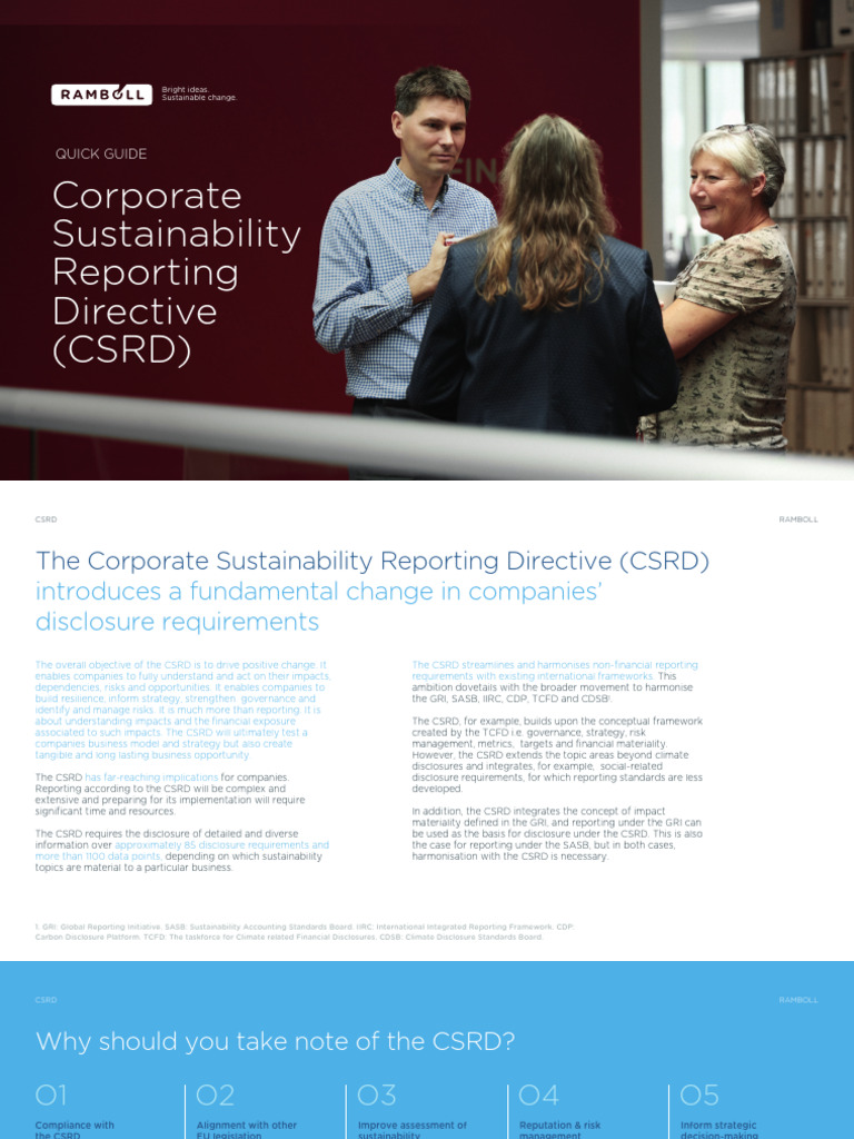 CSRD Quickguide 1673974351 | PDF | Business | Economies