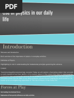 Physics in Daily Life | PDF