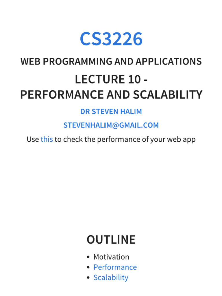 Performance and Scalability | PDF Performance and Scalability | PDF