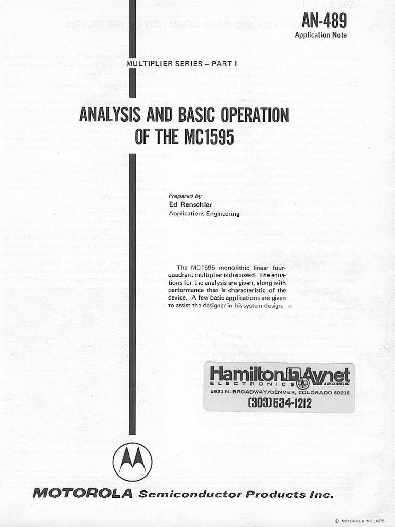 MC1495-AN489 | PDF
