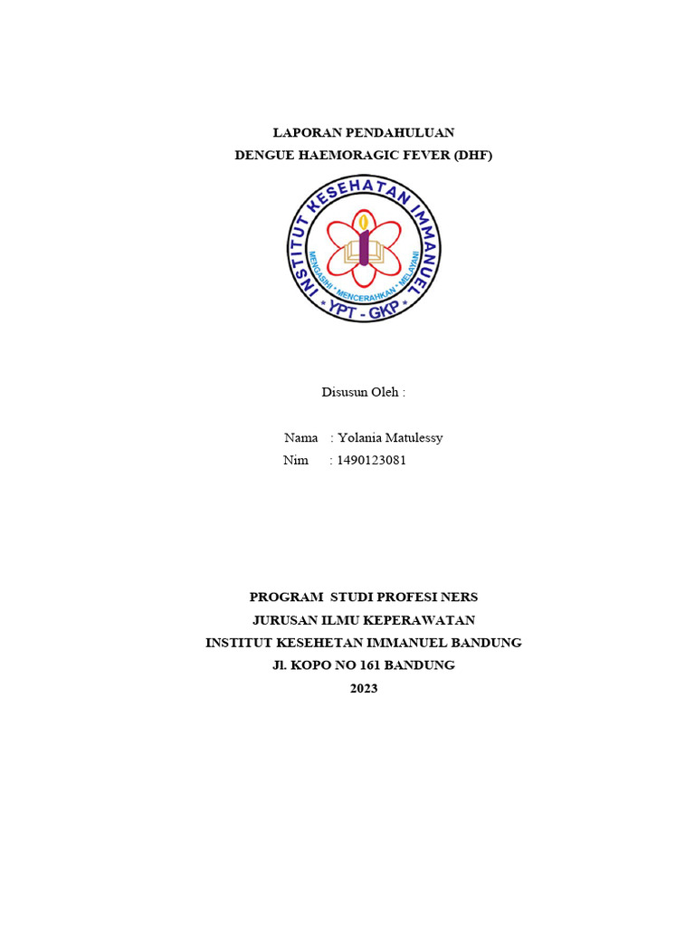 LP DHF Filipus (KMB) | PDF | Kesehatan Holistik