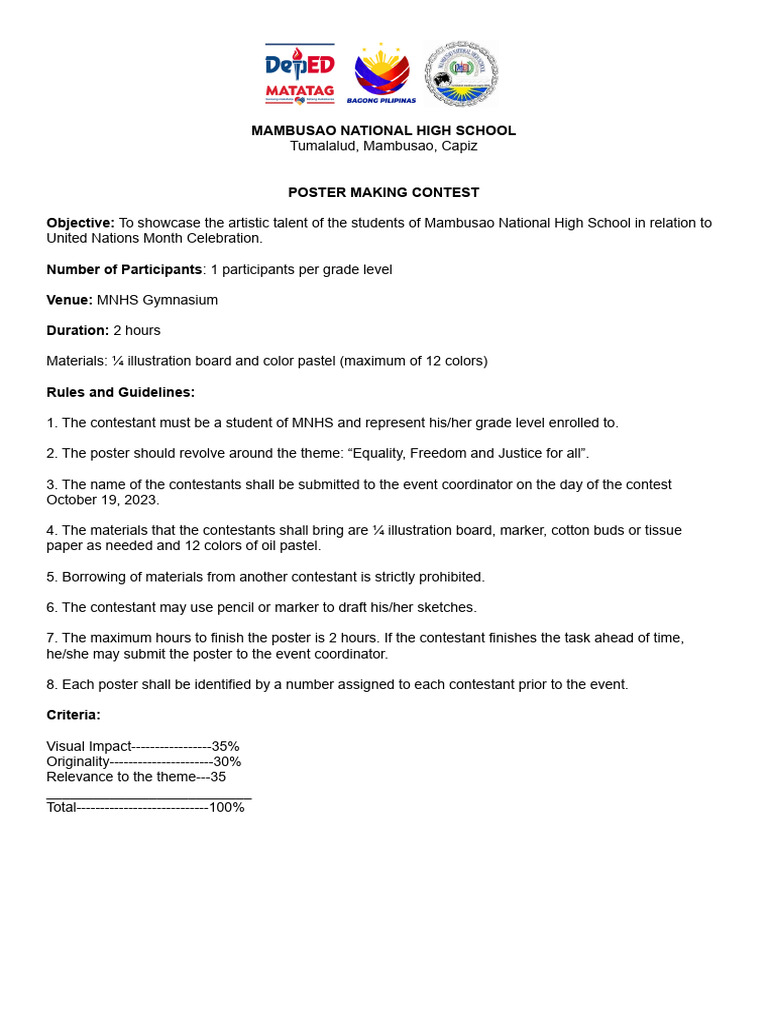 Poster Making Guidelines | PDF | Art