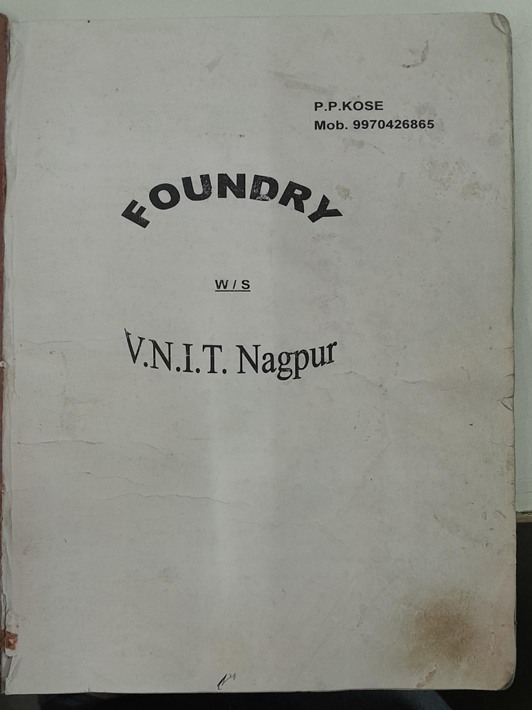 Foundry Shop | PDF