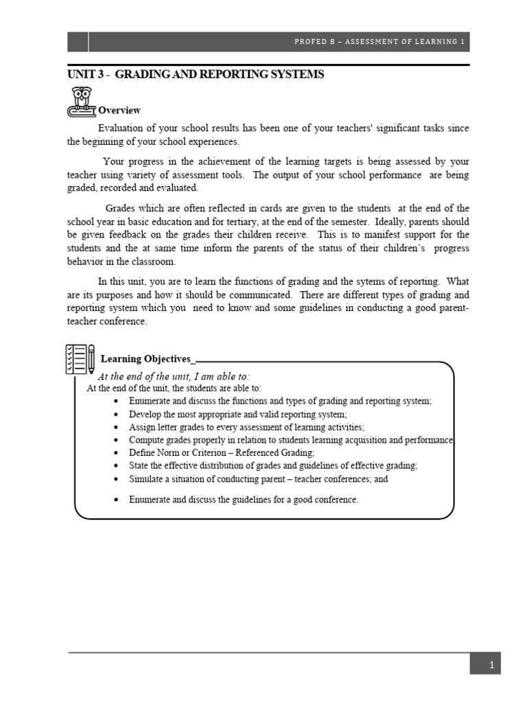 Unit 3 Prof Ed 8 | PDF | Educational Assessment | Teachers