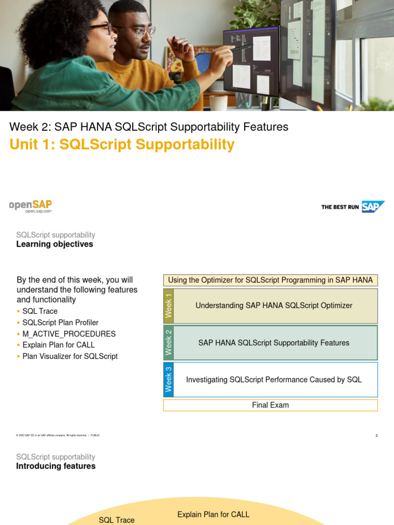 openSAP Hanasql2 Week 2 All Slides | PDF | Control Flow | Parameter (Computer Programming)
