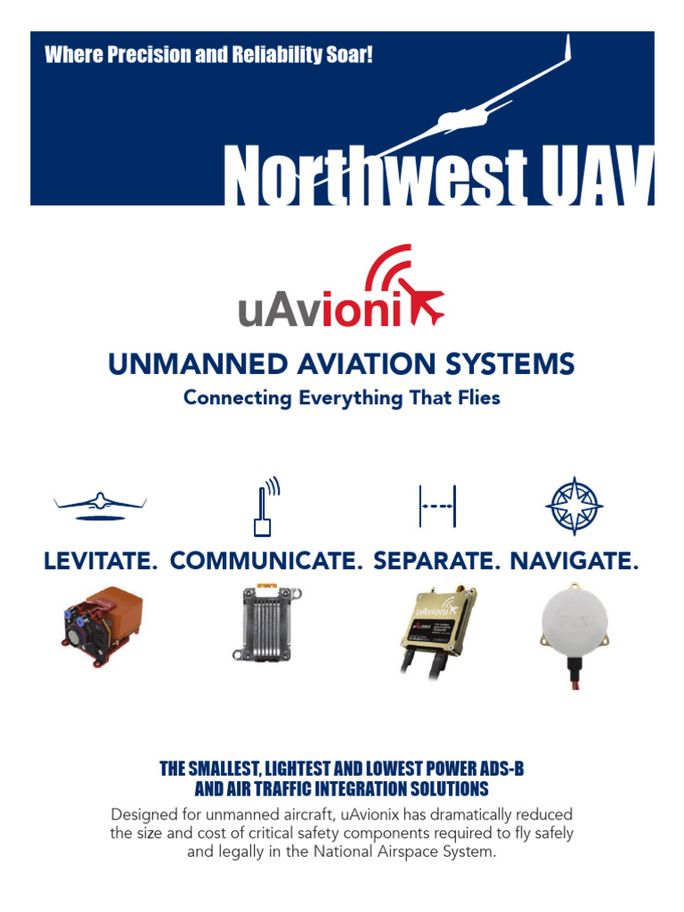 Nwuav UAvionix Brochure | PDF | Unmanned Aerial Vehicle | Electronics