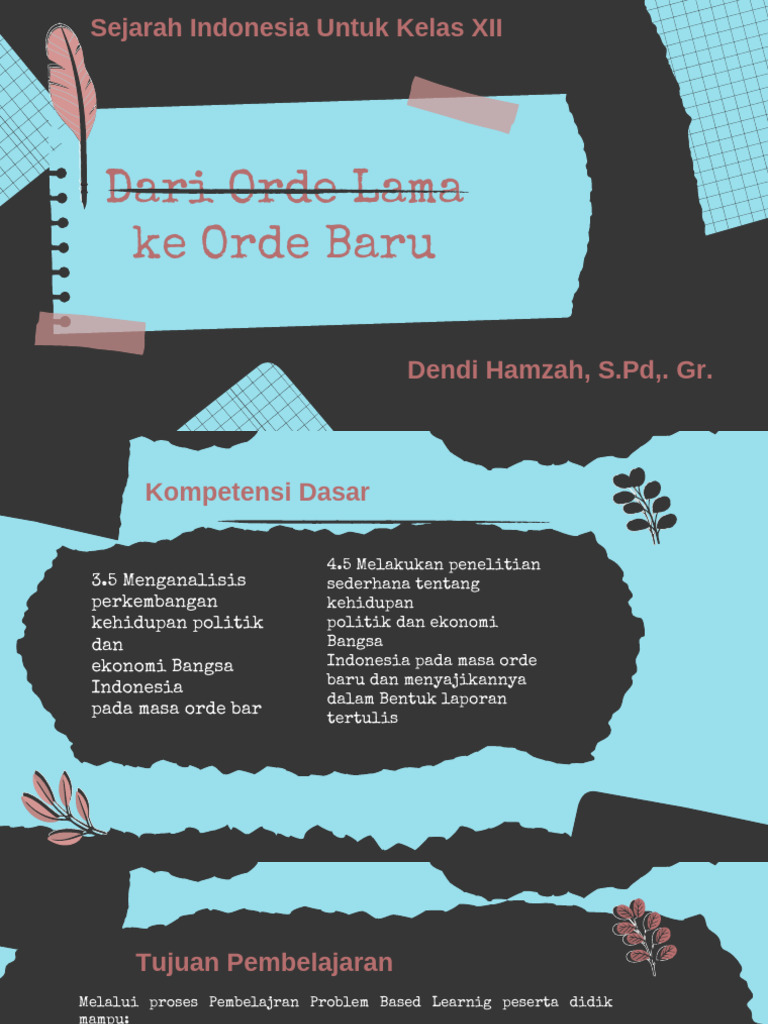 Masa Orde Lama Ke Orde Baru - PPTX - 20240114 - 174629 - 0000 | PDF