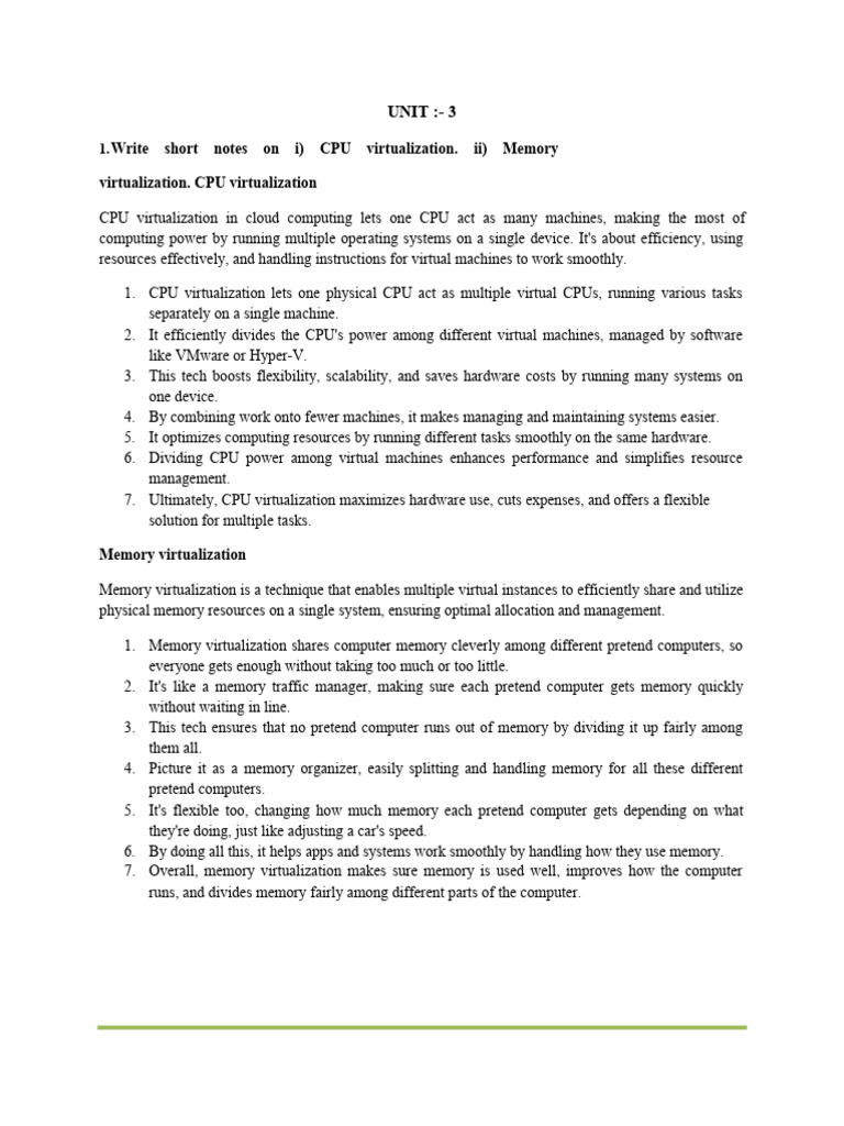 CC - Imp | PDF | Cloud Computing | Virtualization