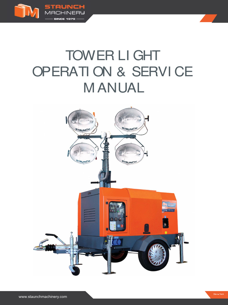 Tower Light Manual.. | Download Free PDF | Piston | Diesel Engine