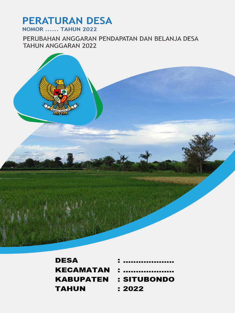 2022 - Perdes Perubahan APB Desa | PDF