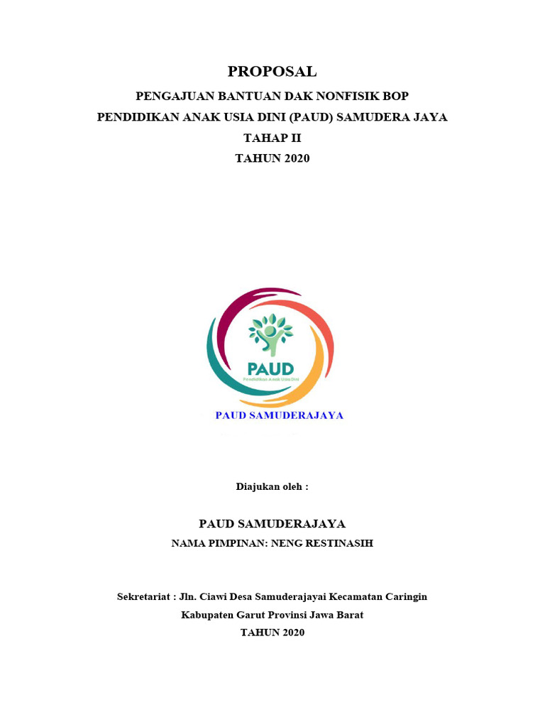 Proposal Paud | PDF