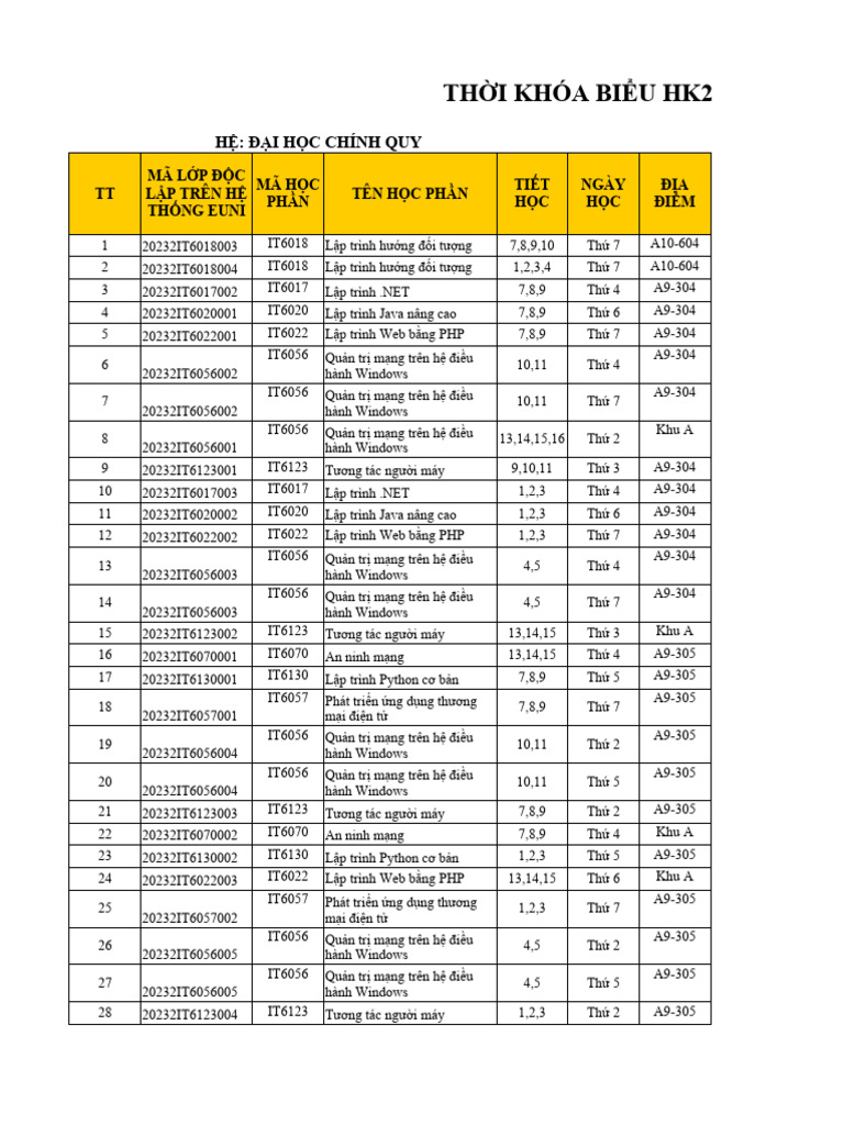 TKB DH k16 k17 hk2 2023 2024 Gui CVHT | PDF