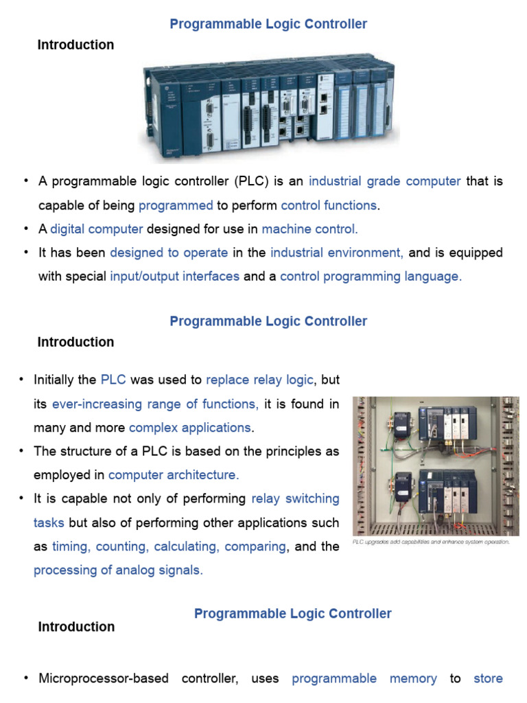 Module4 Programmable Logic Controller | PDF | Programmable Logic ... Module4 Programmable Logic Controller | PDF | Programmable Logic ...