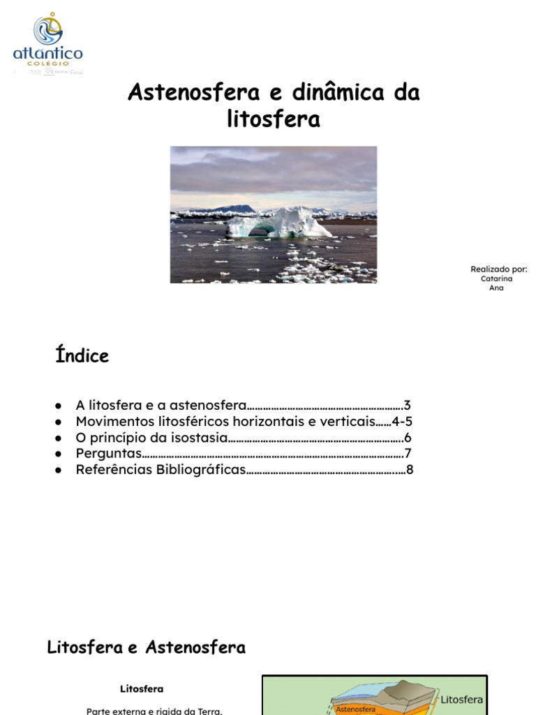Astenosfera e Dinâmica Da Litosfera | PDF | Placas tectônicas | Tectônica