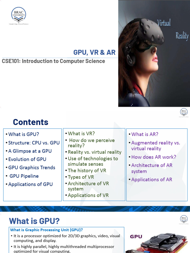 CSE101 Chapter 6 Computer Hardware Specifications | PDF | Graphics Processing Unit | Virtual Reality